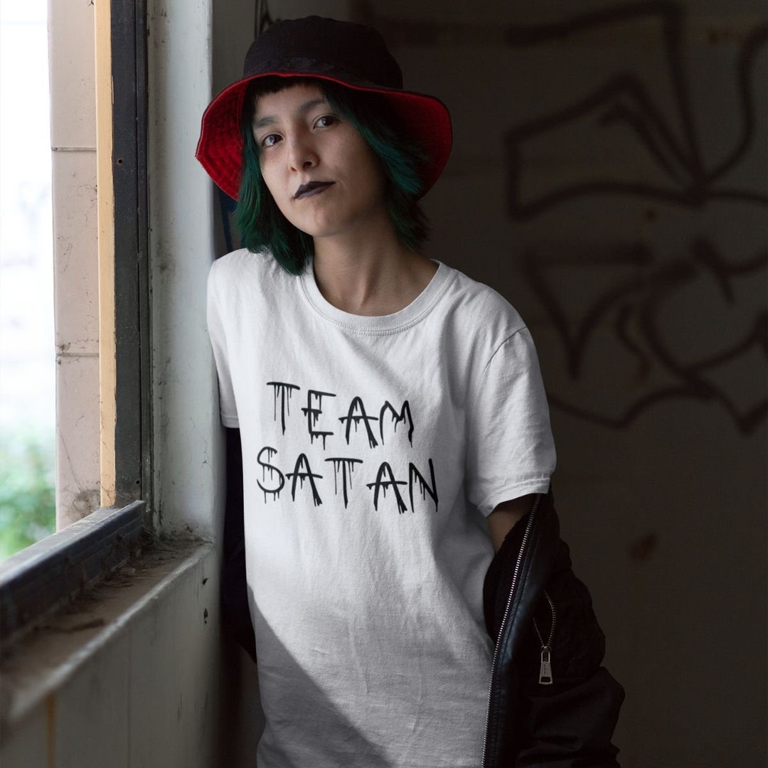 Team Satan, Satanic Shirt, Satanism Shirt, Satanic Gift, Occult Shirt ...