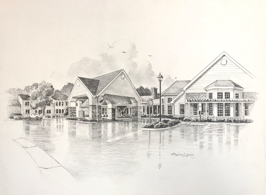 Custom Business Portrait, Pencil Drawing, Gift Idea, Original Business ...