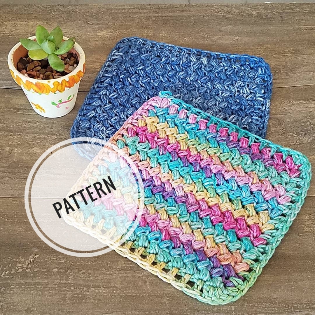 Pattern Zig Zag Wash Cloth Wash/Dish Cloth Crochet Wash | Etsy