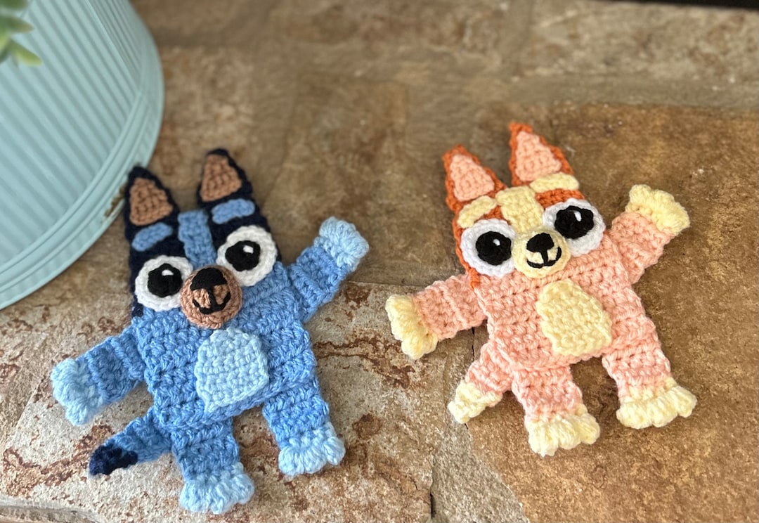 Bluey, Bingo, Bluey applique, Bingo applique, décor pour bébé, applique ...