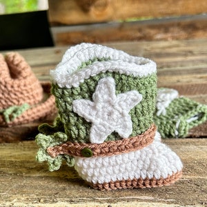 PATTERN ~cowboy Boots, Cowgirl Boots, Photo Prop Pattern, Crochet Baby ...