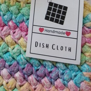Printable~ Dish Cloth Printable, PDF Download, Dish Cloth Tag, Dish ...