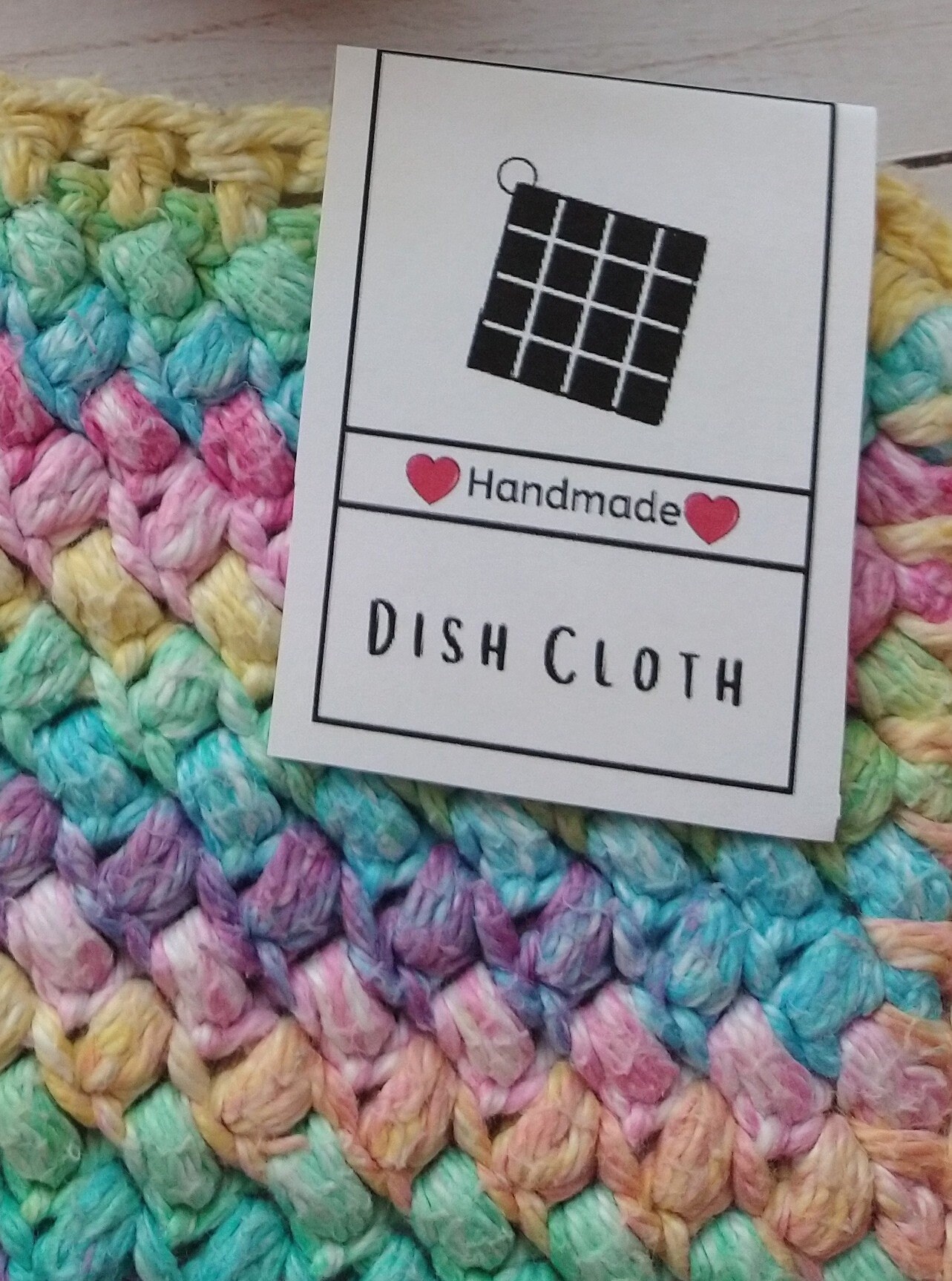 Printable Dish Cloth Printable PDF Download Dish Cloth Tag - Etsy