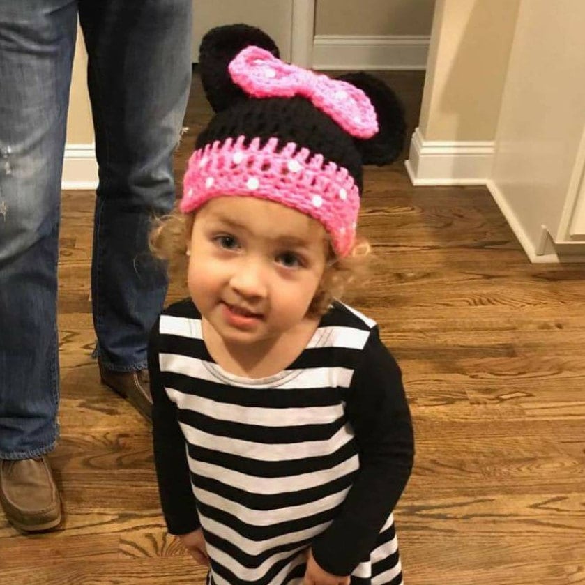 Crochet Minnie Mouse Hat Pattern Mouse Beanie PDF Download - Etsy