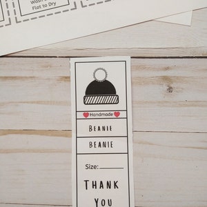 Printable~ Beanie Printable, PDF Download, Beanie Tag, Beanie Label Tag ...