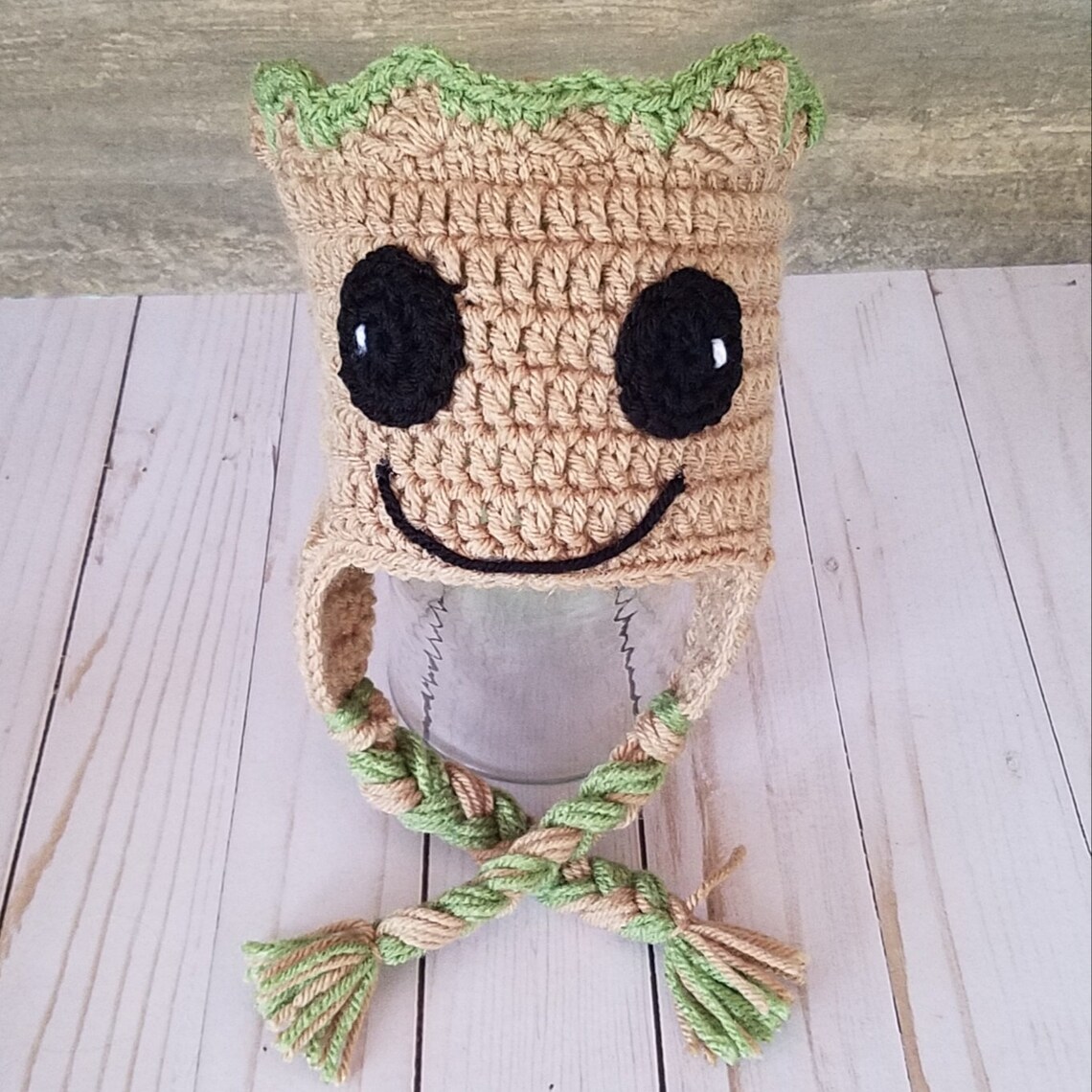 Crochet Groot Hat Groot Beanie Groot Super Hero Baby Groot - Etsy