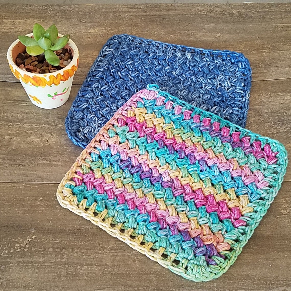 Pattern Zig Zag Wash Cloth Wash/dish Cloth Crochet Wash - Etsy