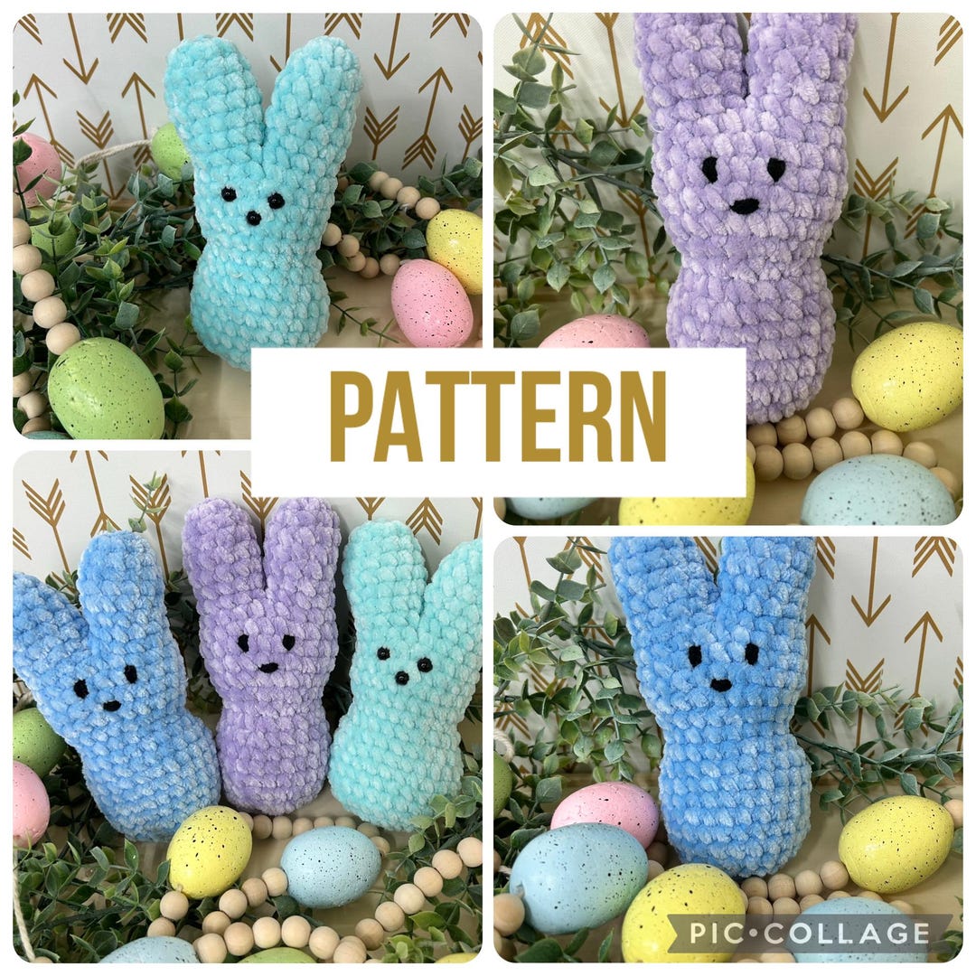 No Sew Peep Pattern, Bunny Peep Pattern, Digital Download, Easter Bunny ...