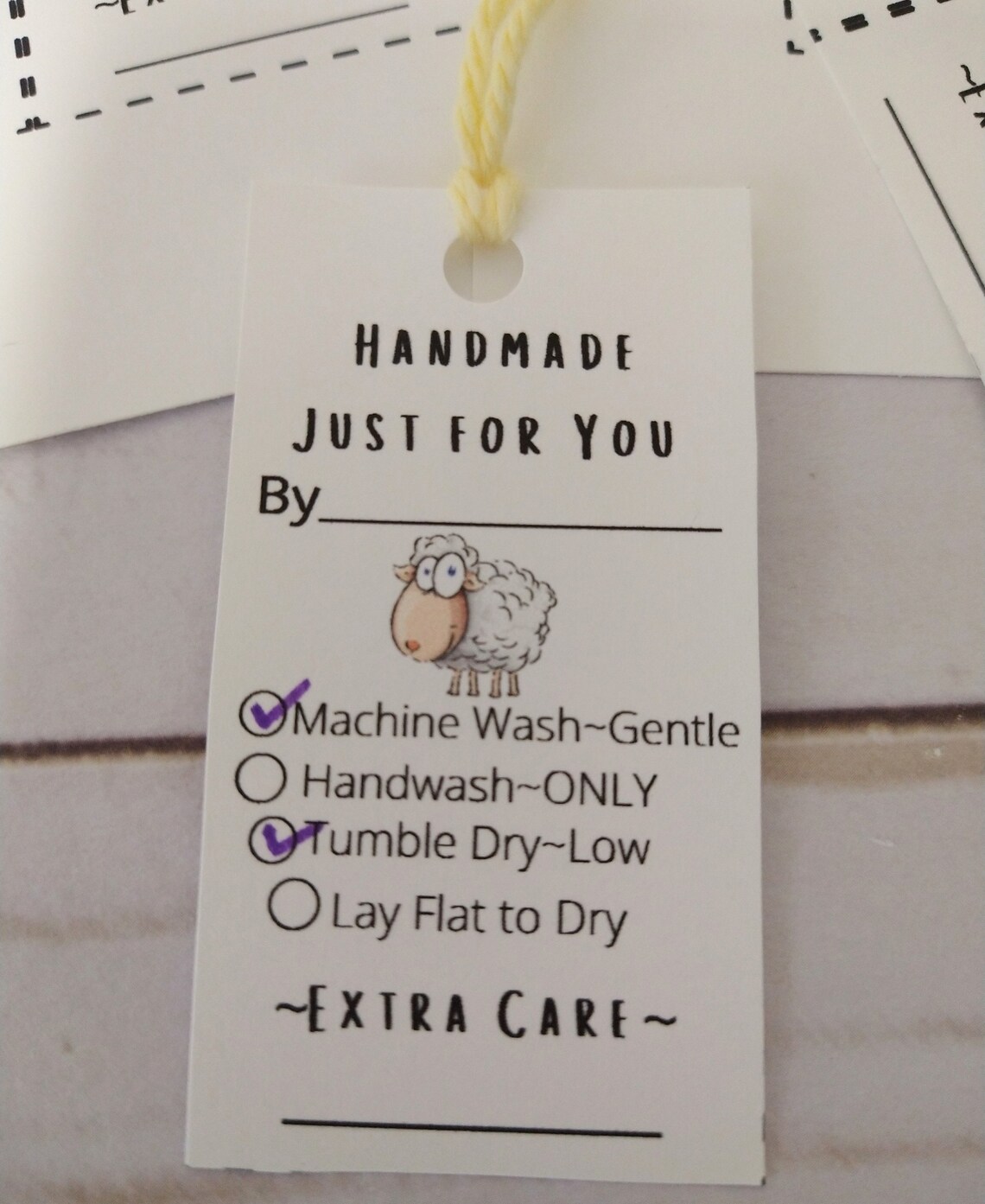 Digital Download Printable Care Instructions Washing | Etsy