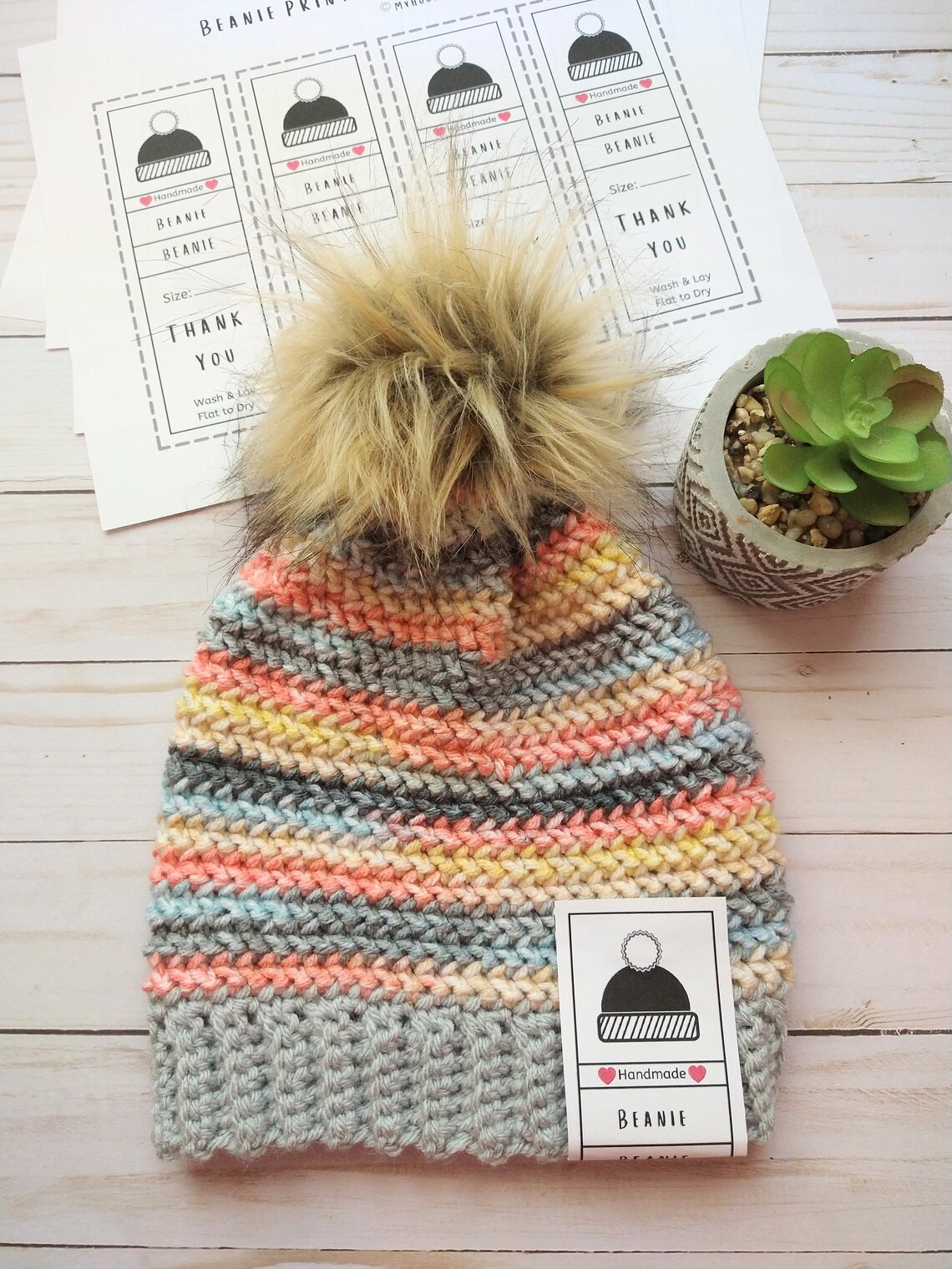 Printable Beanie Printable PDF Download Beanie Tag Beanie - Etsy