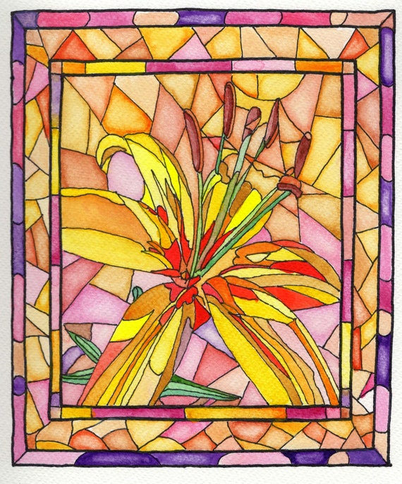 Stained Glass Watercolor