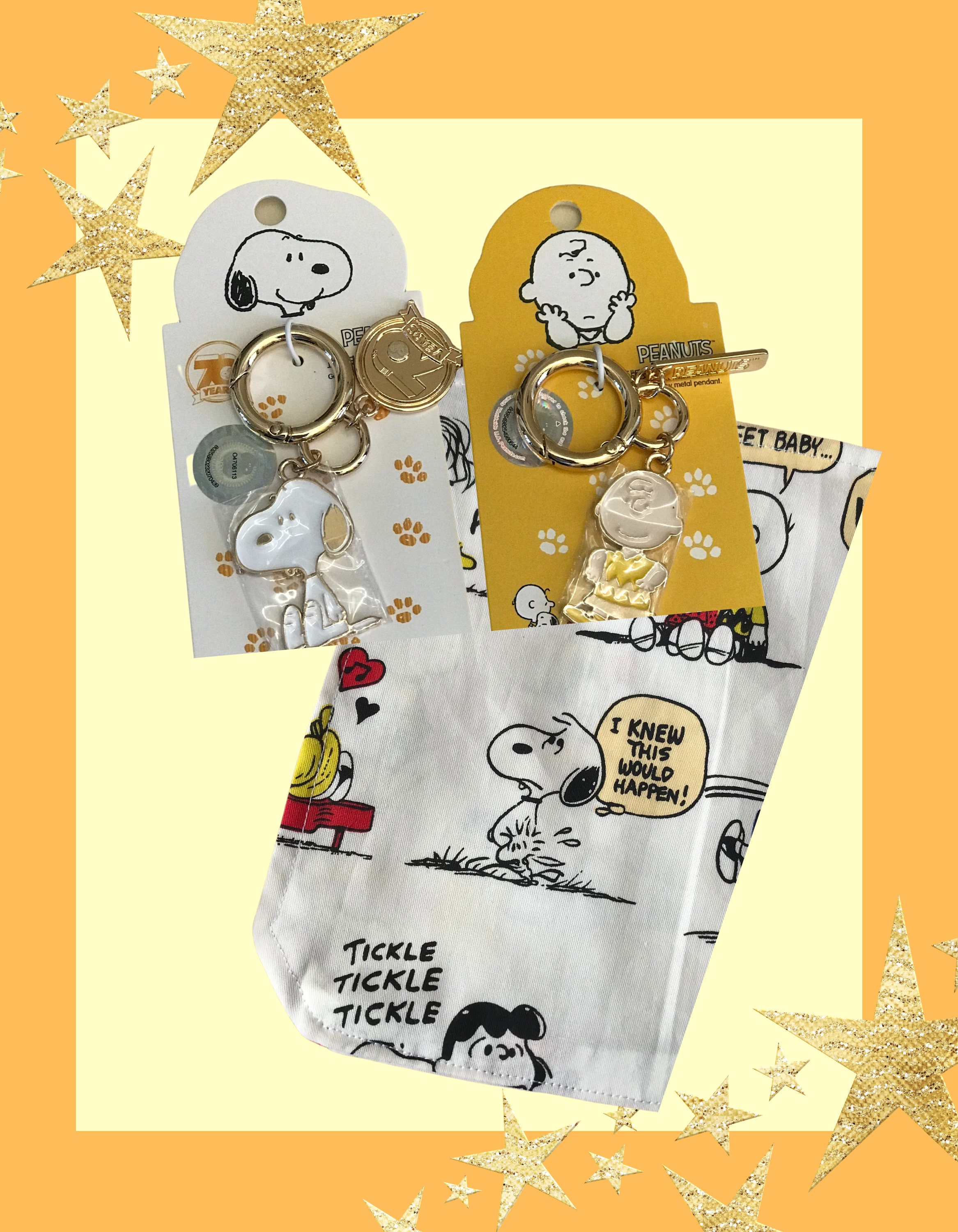 Cute Genuine Peanuts Key Chain Snoopy and His Friends Enamel - Etsy