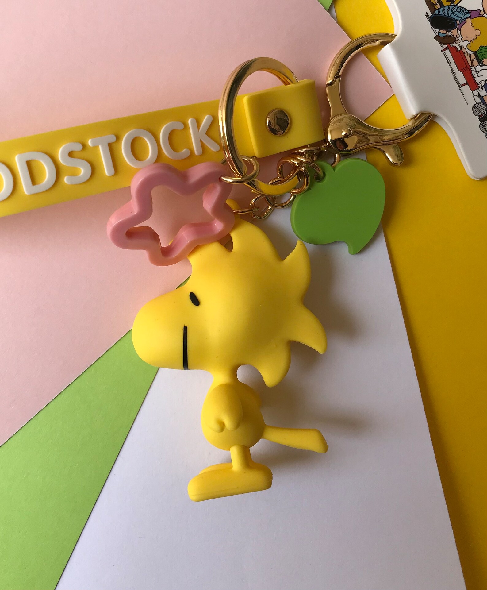 Snoopy and His Friends Keychain With Charms Woodstock Key Ring - Etsy ...