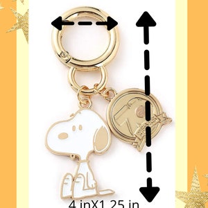 Cute Genuine Peanuts Key Chain Snoopy and His Friends Enamel Keychain ...