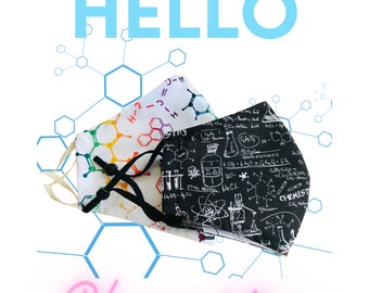 Science Face Mask | Etsy