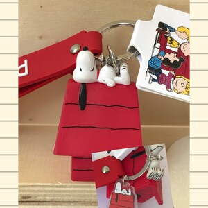Snoopy and His Friends Keychain With Charms Dog House - Etsy UK