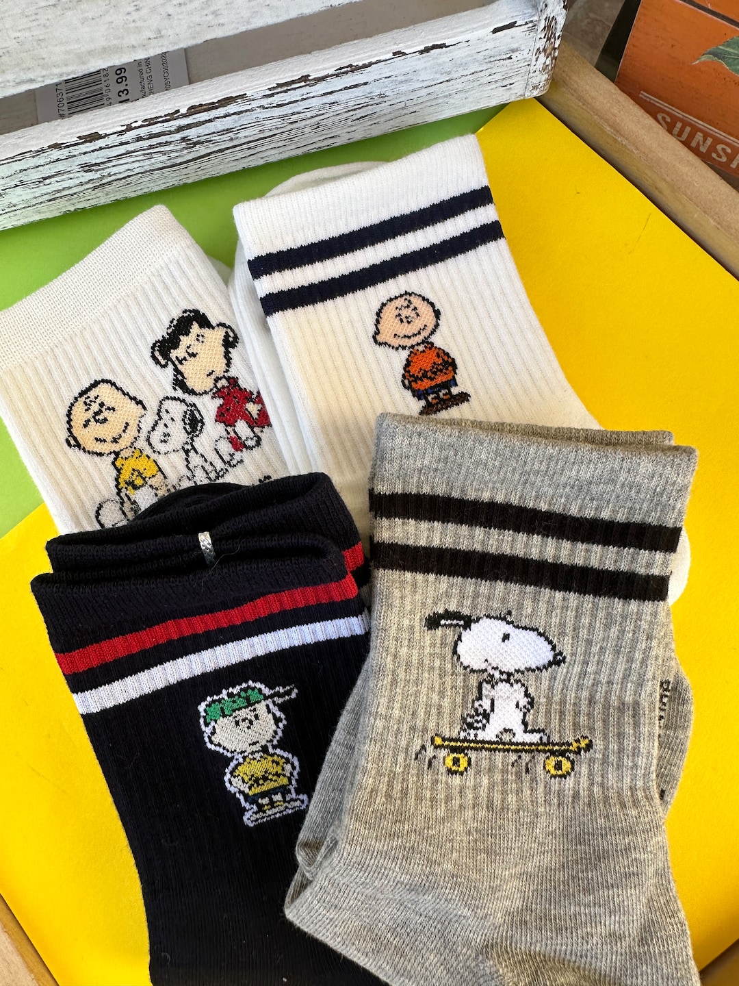 Peanuts Snoopy Comfort Ankle Socksgift Accessories-socks for Sports ...