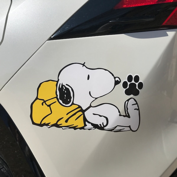 Snoopy Decal for Car - Etsy