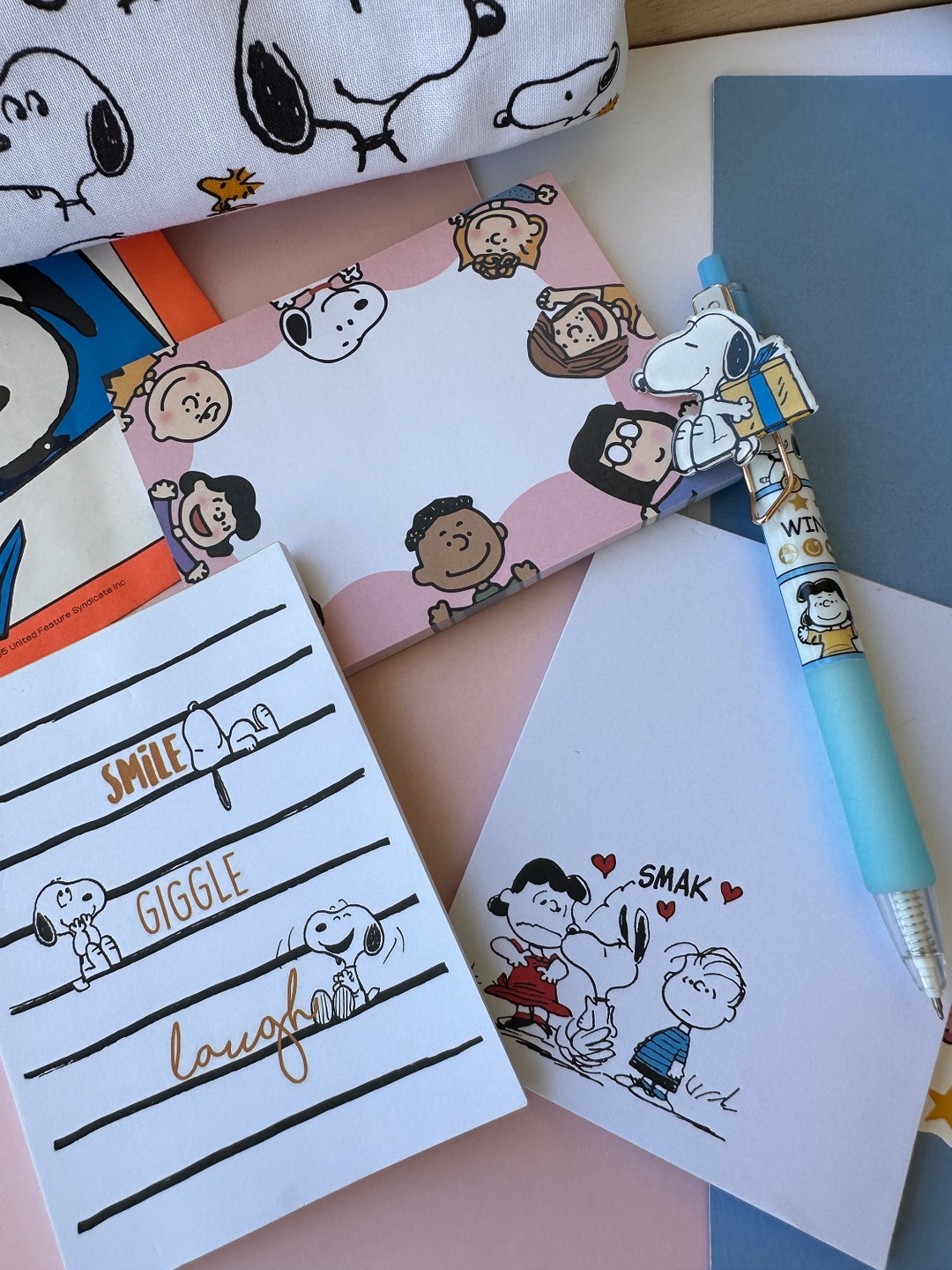 Snoopy and His Friend Notepads Vintage Peanuts Notepads - Etsy