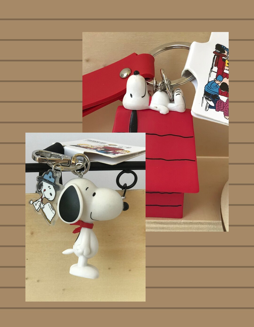 Snoopy and His Friends Keychain With Charms Dog House - Etsy UK