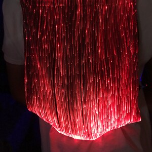 LED Light-up Color Changing Drawstring Bag Party Biking Rave Music ...