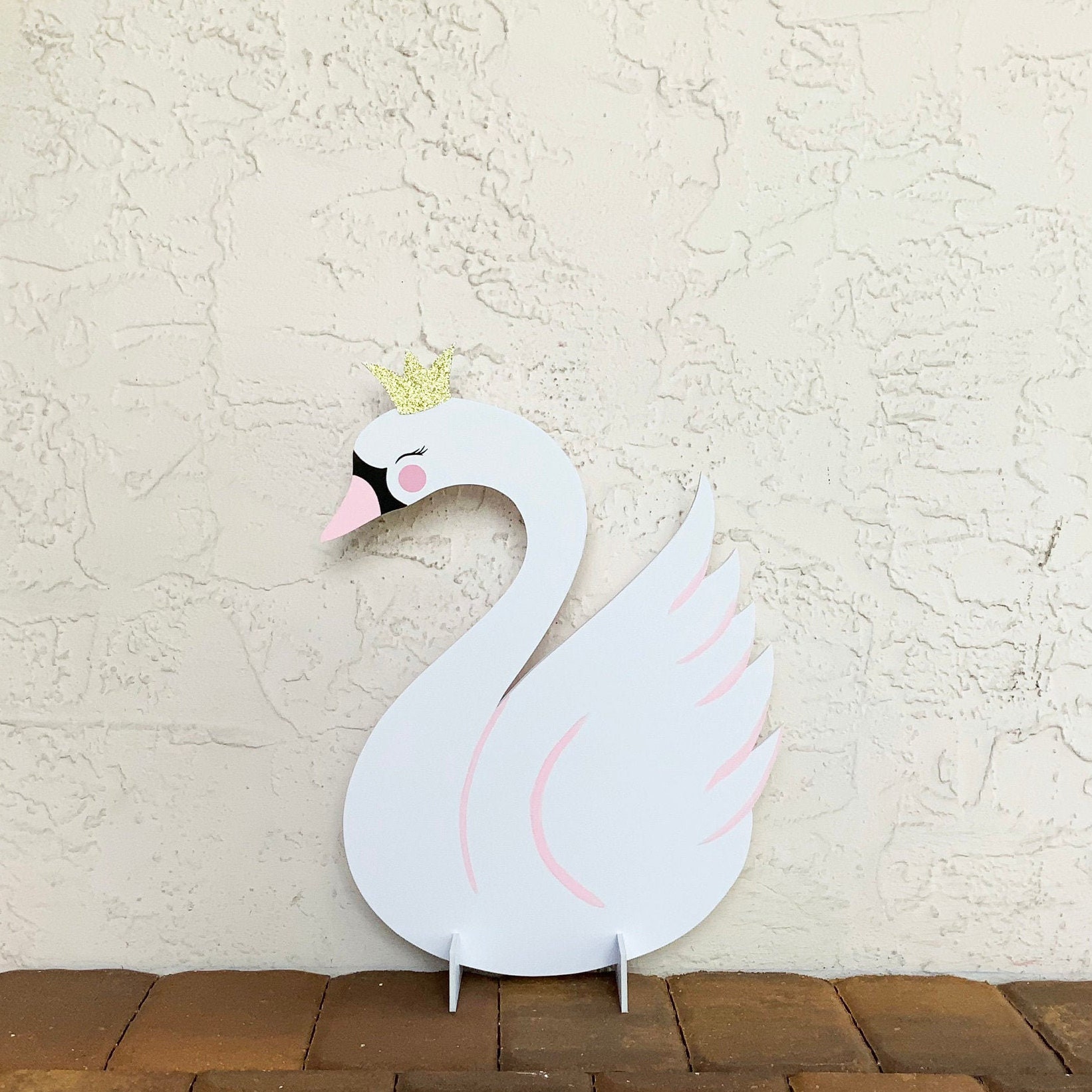 2FT Swan Party Prop Backdrop Decor Baby Shower Backdrop Swan | Etsy