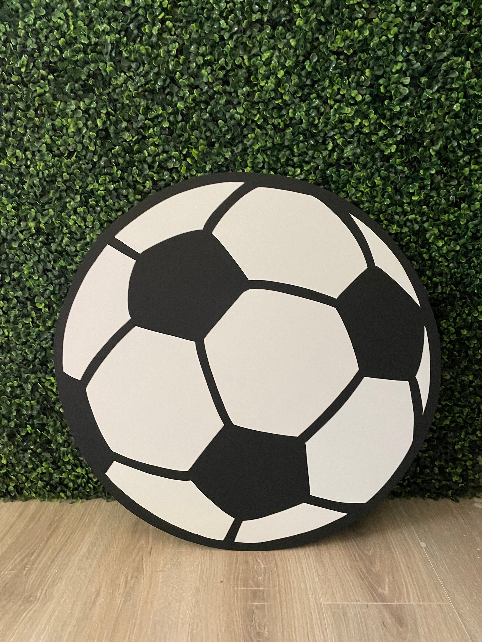 2FT Custom Name Soccer Ball Backdrop Prop Soccer Party Prop - Etsy