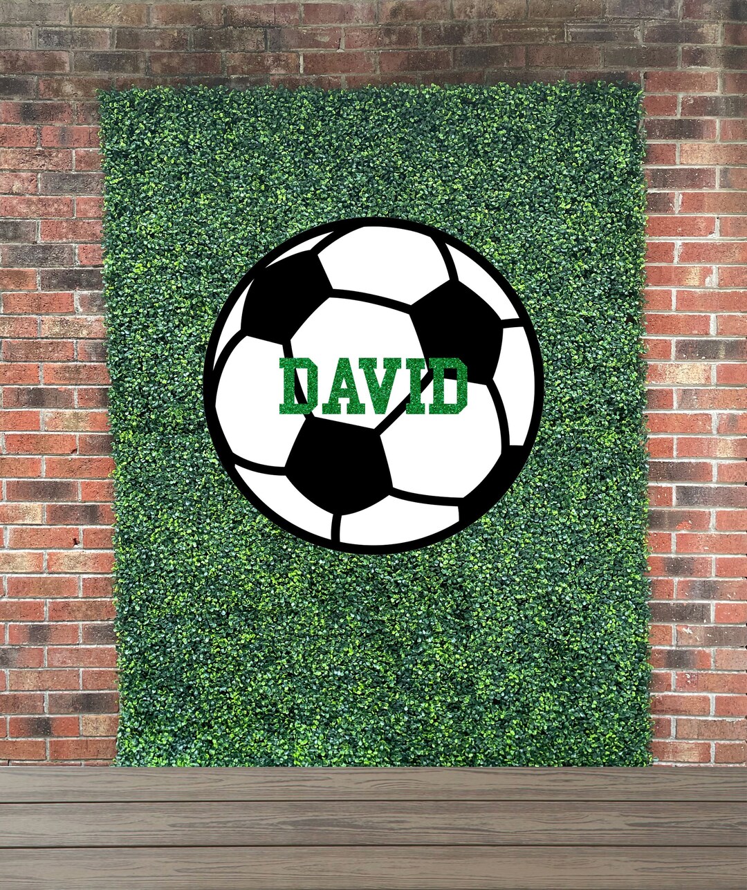 2FT Custom Name Soccer Ball Backdrop Prop Soccer Party Prop - Etsy