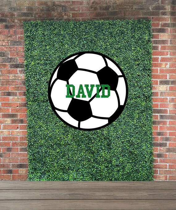 2FT Custom Name Soccer Ball Backdrop Prop Soccer Party Prop - Etsy