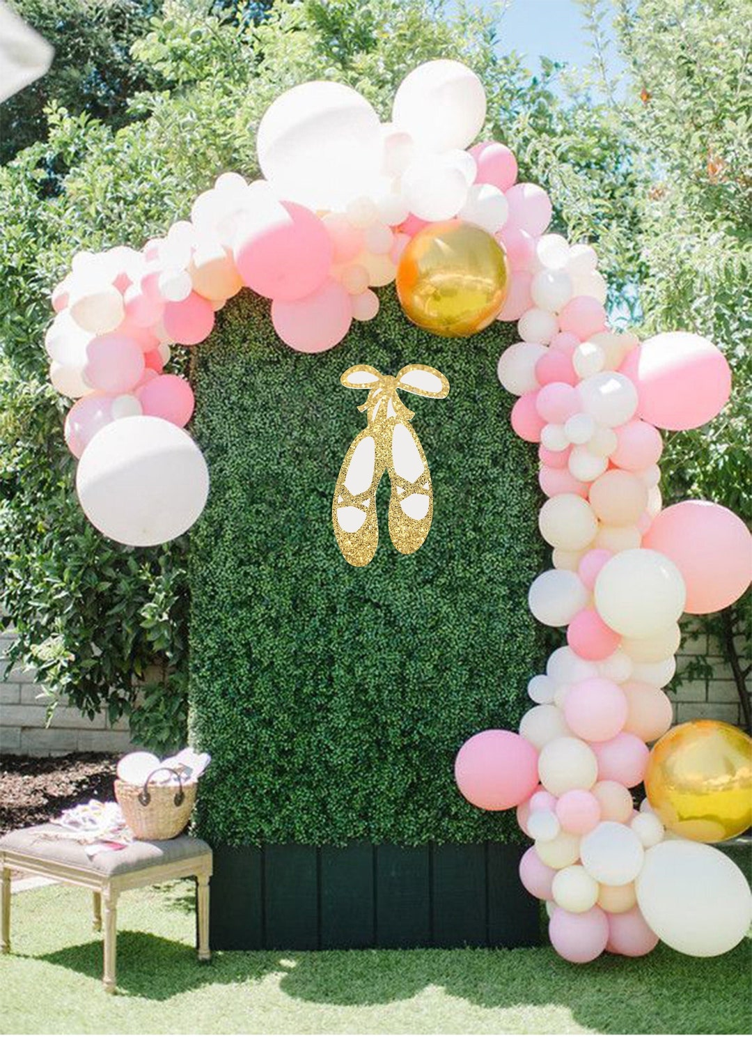 Ballet Slippers Backdrop Cutout Ballet Backdrop Prop, Party Decor Photo ...