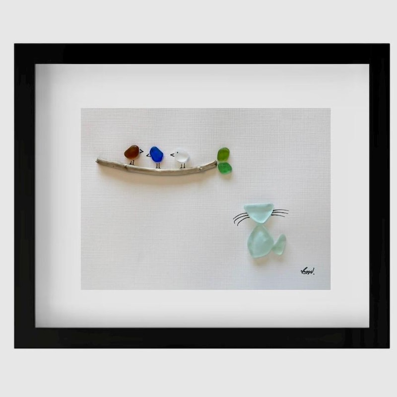 Seaglass Hummingbird - Etsy