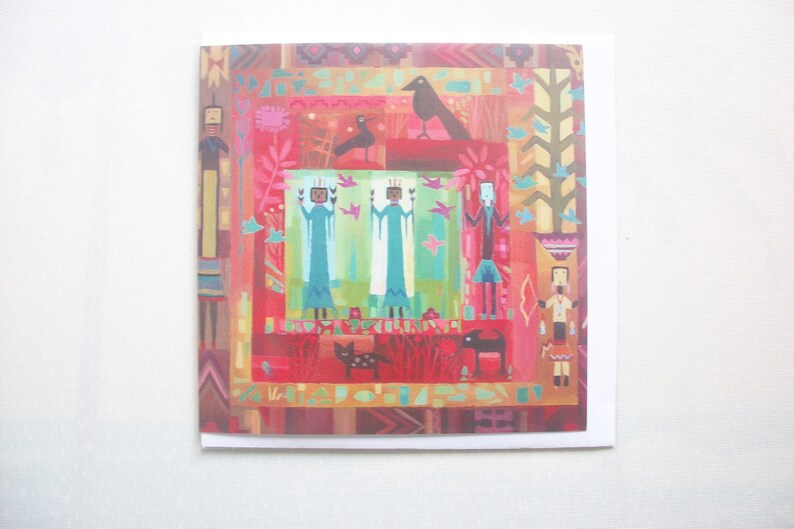 Fine Art Greeting Card 'earth Protectors' 14.5cm - Etsy