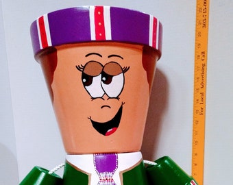 Flordia State Flower Pot Football Player/ Terra Cotta/ Hand Painted ...