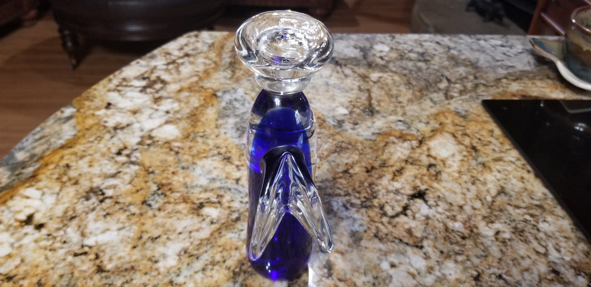 Murano Blue and Clear Hnadblown Glass Angel Figurine - Etsy