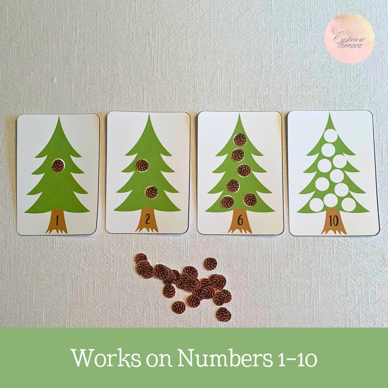 Montessori 1 to 1 Correspondence Counting Activity, Preschool Numbers ...