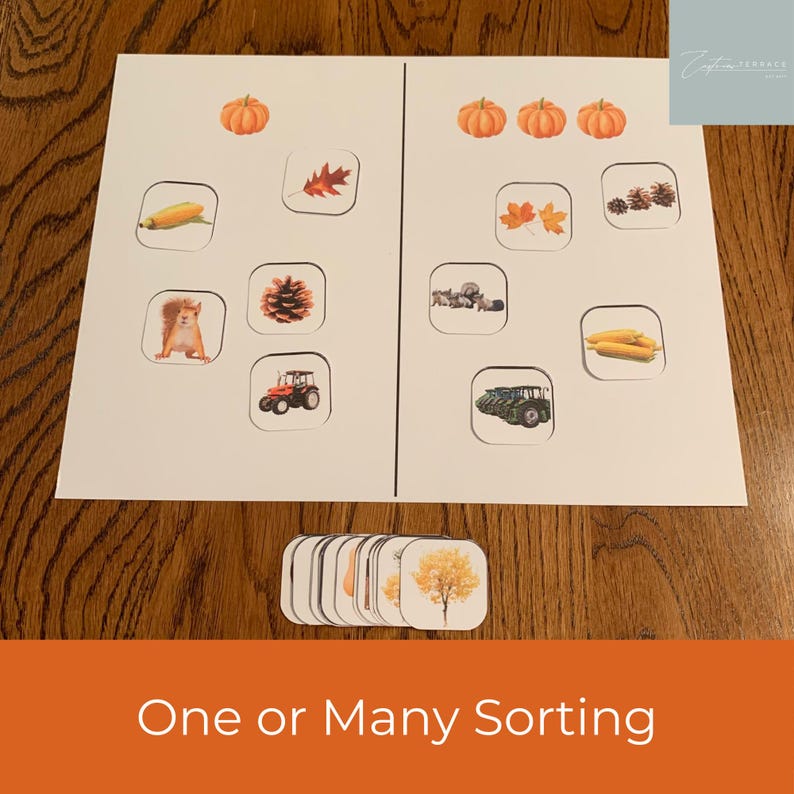 Montessori Fall Activity Bundle, Preschool Autumn Activity, Toddler ...