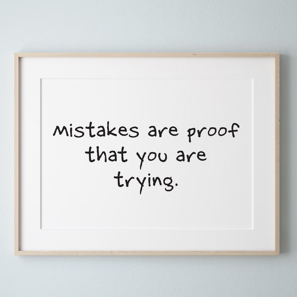 Mistakes Are Proof - Etsy
