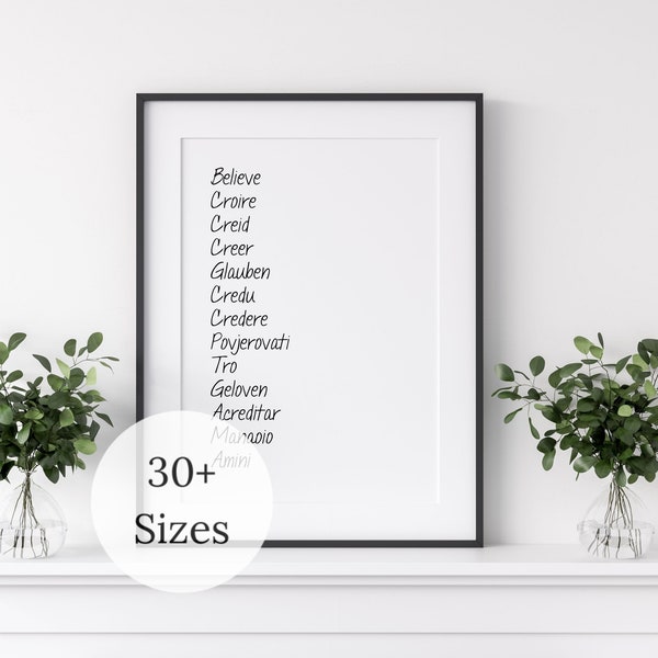 Husband And Wife Different Languages Translation Wall Art Romantic