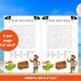 Pirate Word Search Printable, Kids Activity Page, Party Favor, Party ...