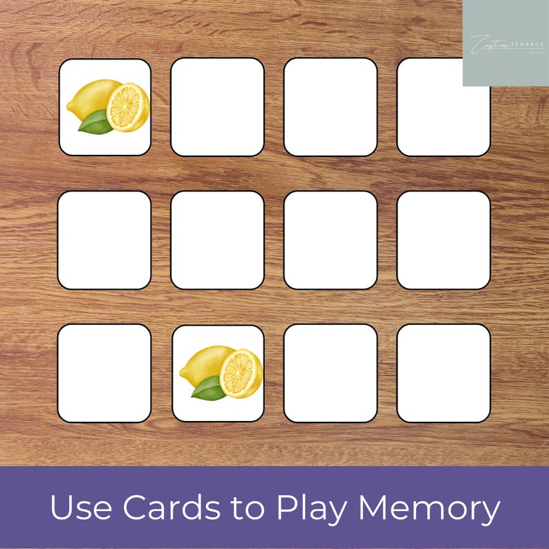 Fruit Flashcards, Food Montessori 3 Part Cards, Preschool Activity ...