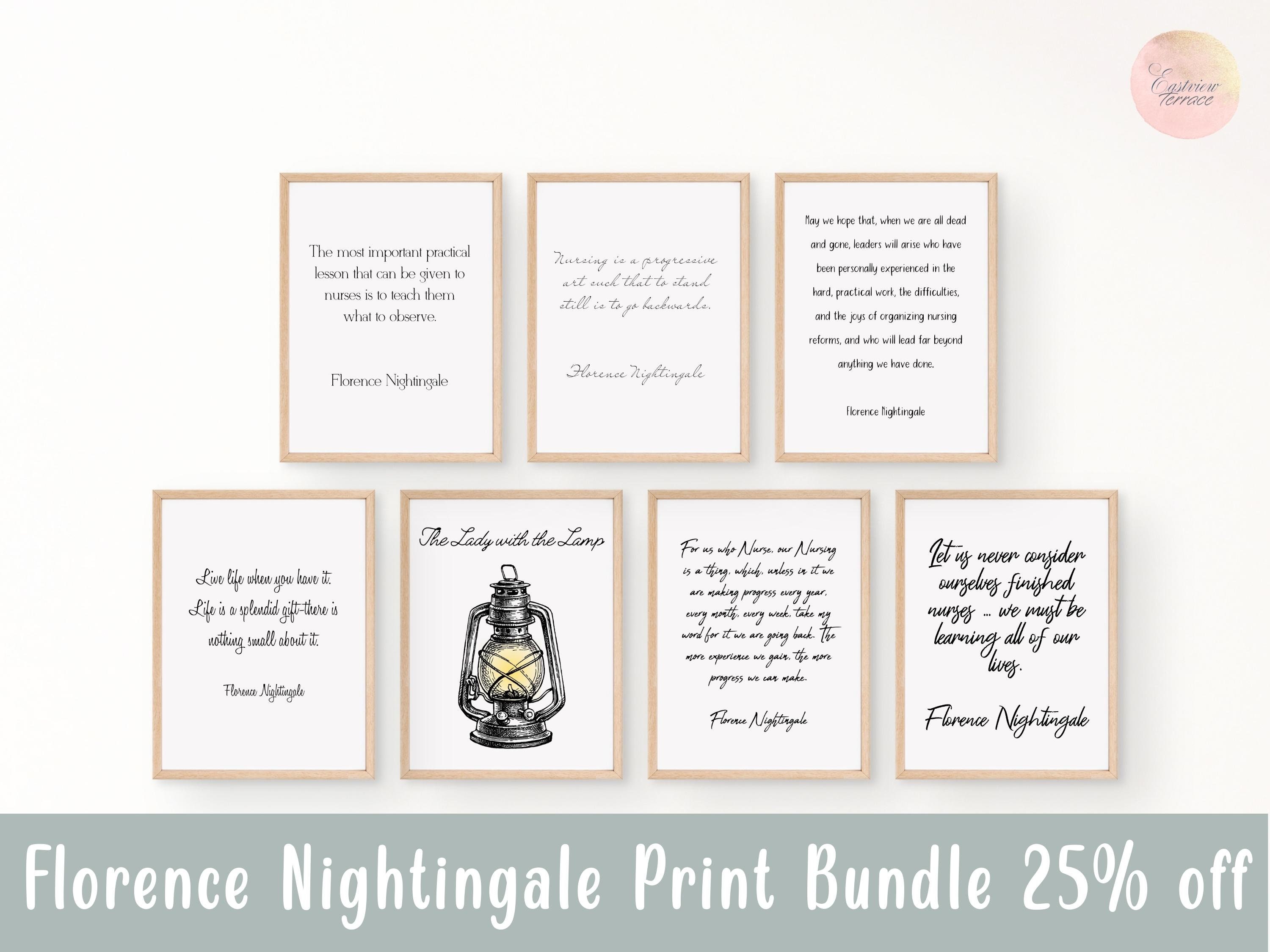 Florence Nightingale Bundle Digital Prints, Nurse Appreciation Gift ...