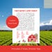 Farm Animals Word Search Printable, Kids Activity Page, Party Favor ...