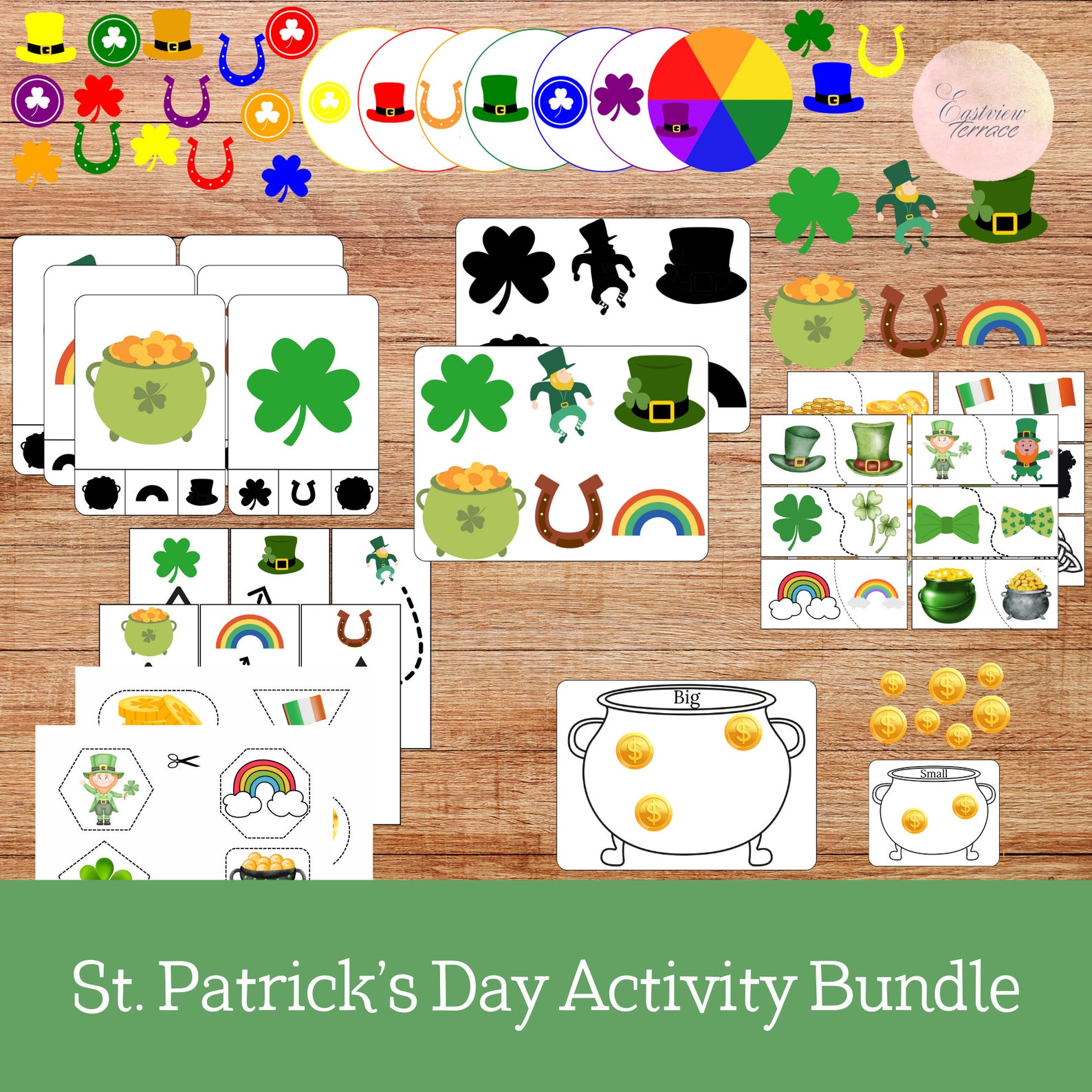 Montessori St. Patrick's Day Activity Bundle, Preschool St. Paddy's Day ...