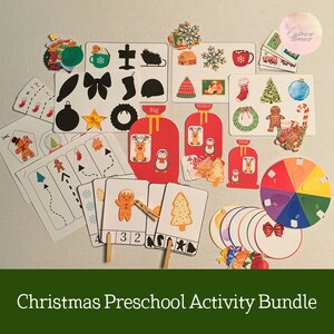 Montessori Christmas Activity Bundle, Preschool Holiday Activity ...
