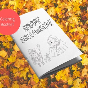 Halloween Coloring Book, Halloween Coloring Sheets, Printable Kids ...