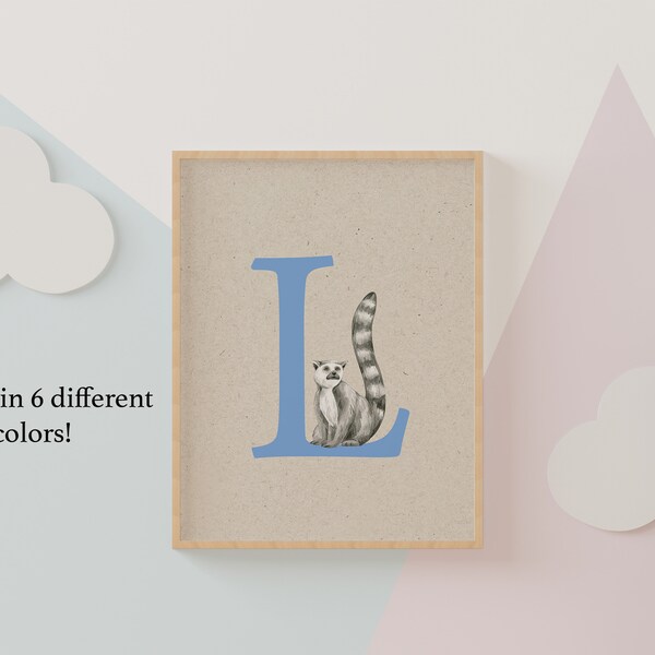 Lemur Print - Etsy