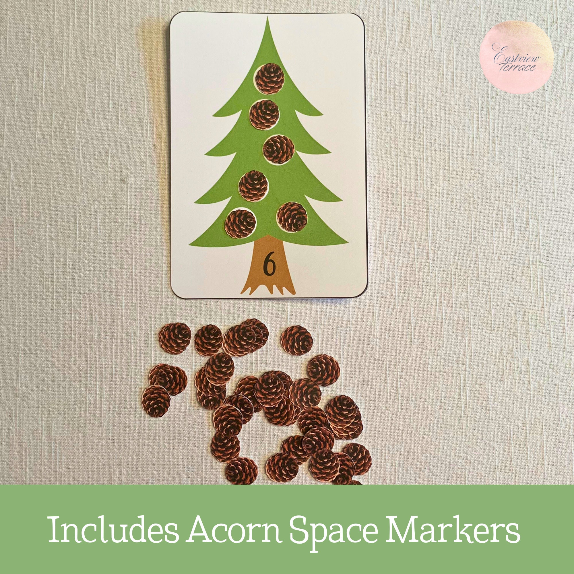 Montessori 1 to 1 Correspondence Counting Activity, Preschool Numbers ...