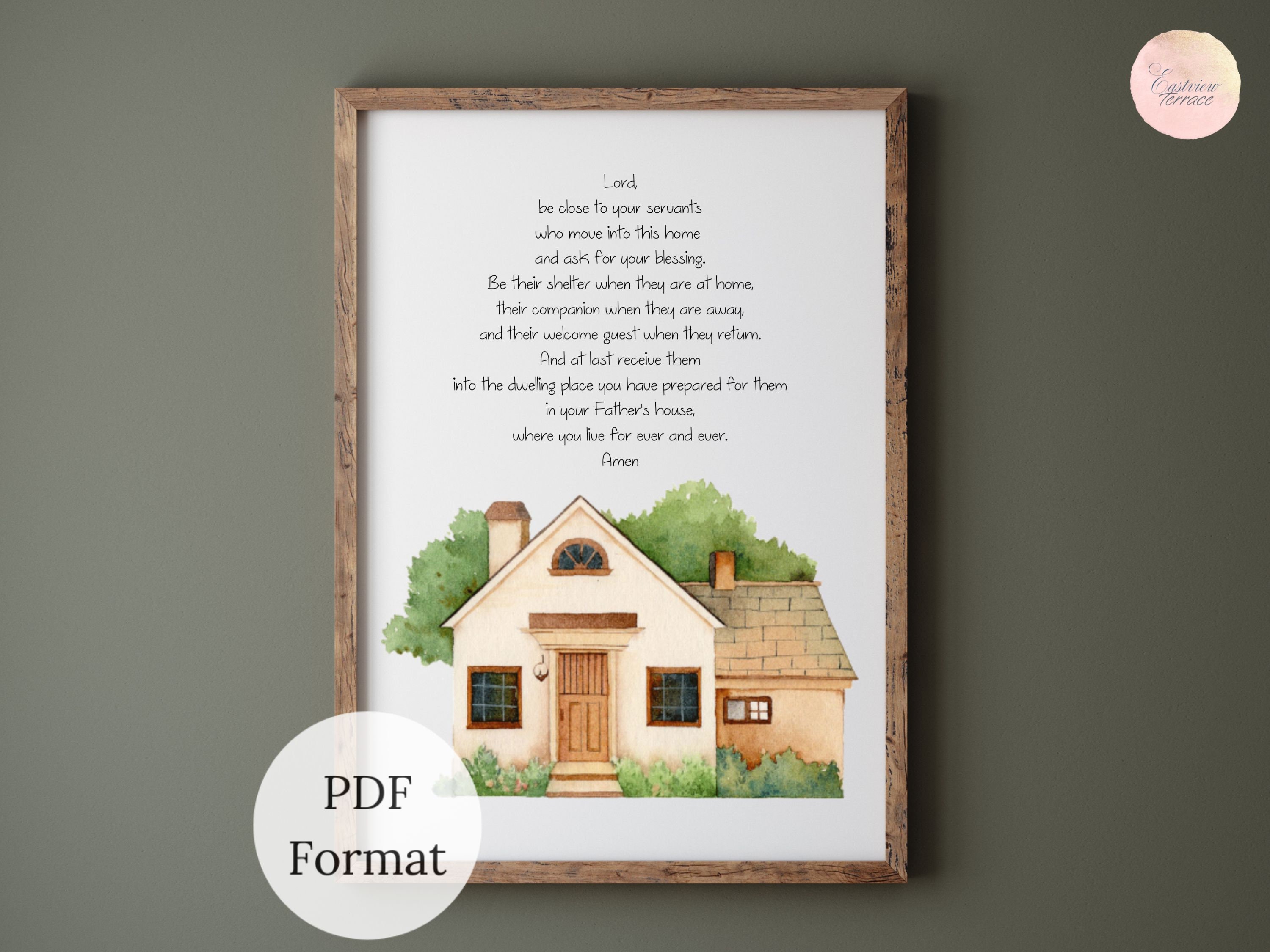 Blessing of a New Home Digital Print, Housewarming Gift, New House ...