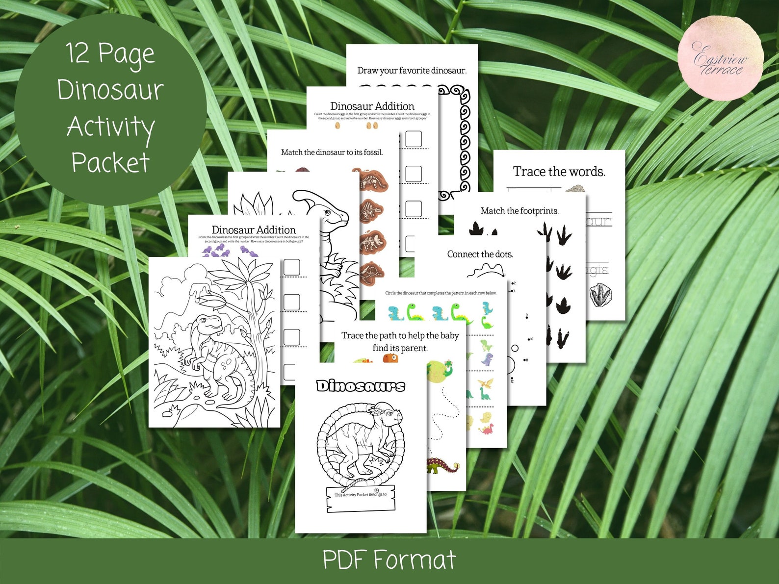 Dinosaur Themed Activity Book, Fun and Educational, Party Favor - Etsy