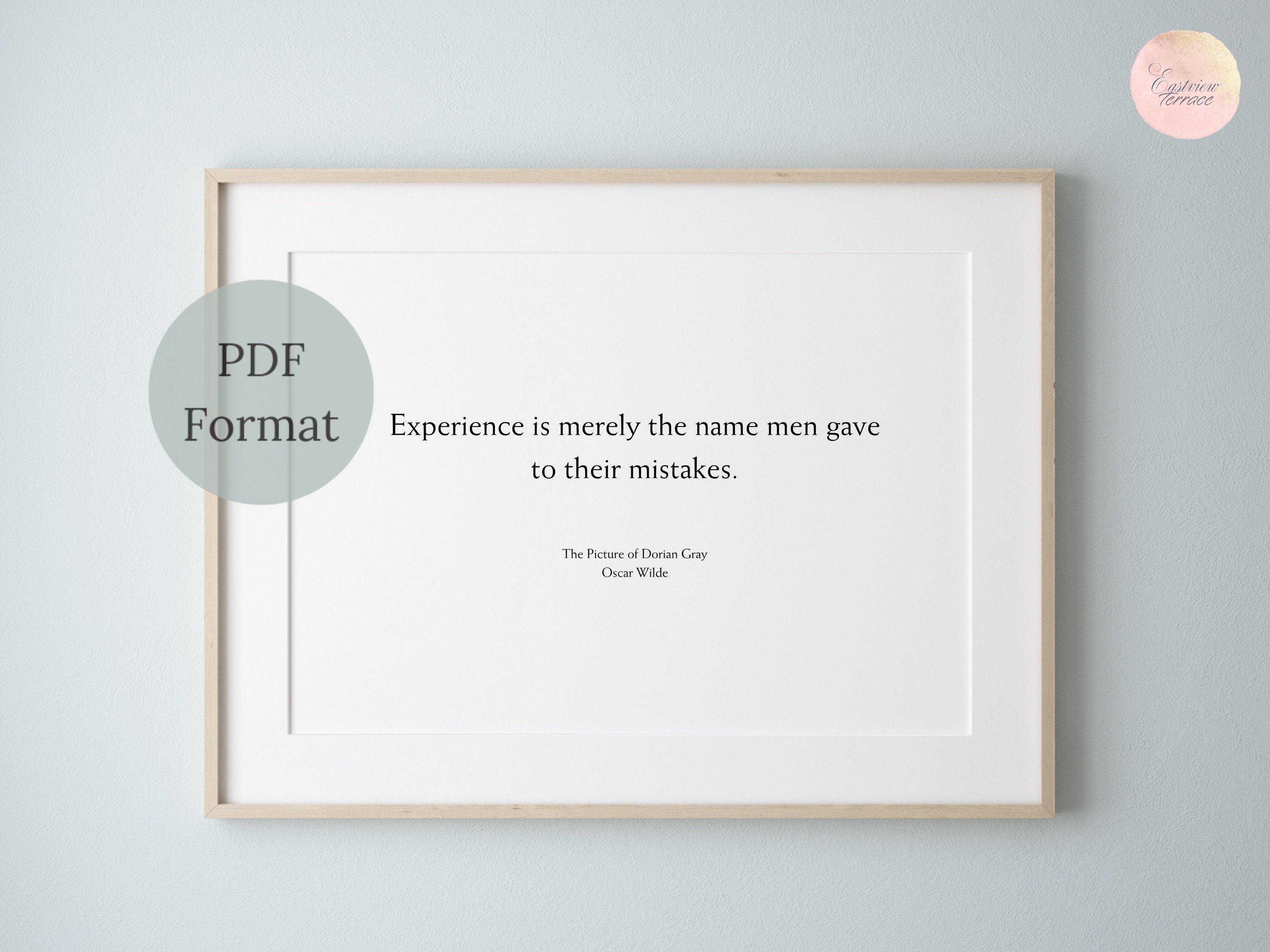 Oscar Wilde Digital Print, the Picture of Dorian Gray Wall Art, Classic ...